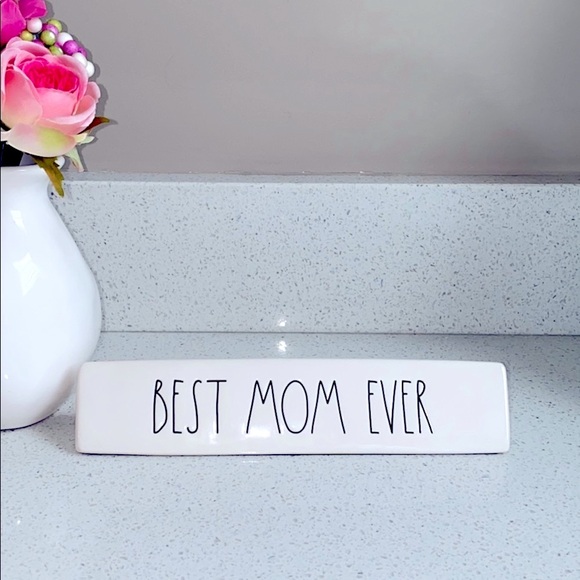 Rae Dunn | Office | Rae Dunn Best Mom Ever Desk Plaque Modern Farmhouse ...